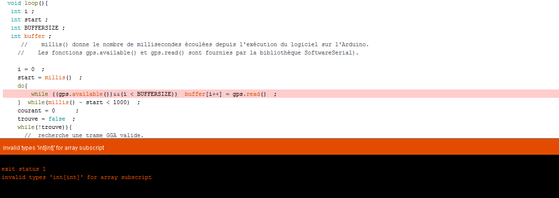 Extraire Une Trame De Donnés Gps Sous Arduino Voici Mon Programme Par Harakiri92sendo Page